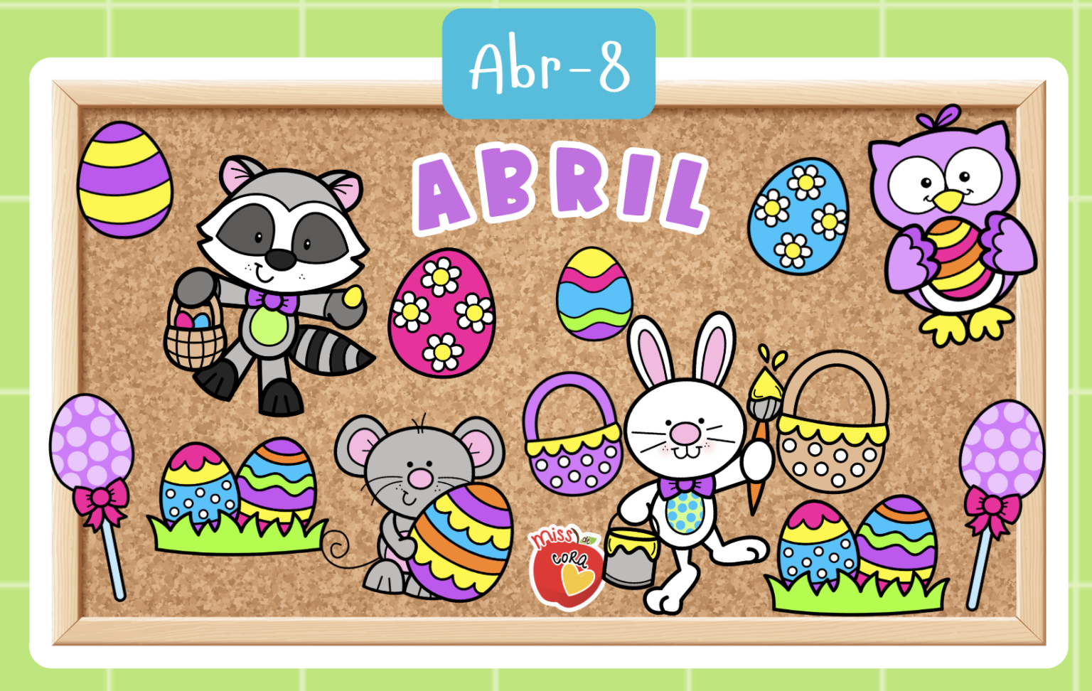 Friso: Pascua y Efemérides (Abril) | Miss de cora